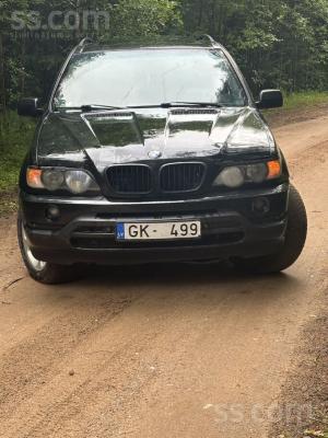 Black BMW X5 2003 in Rezekne, with an engine capacity of 3.00 L and mileage of 404 thousand km for 2100 €, photo  on AUTOMOTO.COM.LV