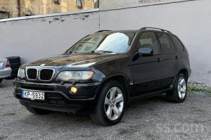 Black BMW X5 2003 in Riga, with an engine capacity of 3.00 L and mileage of 395 thousand km for 3450 €, photo  on AUTOMOTO.COM.LV