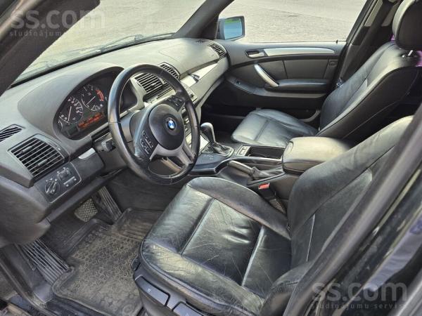 Black BMW X5 2003 in Daugavpils, with an engine capacity of 3.00 L and mileage of 395 thousand km for 2650 €, photo 7 on AUTOMOTO.COM.LV