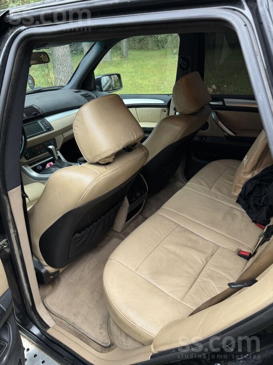 Melns BMW X5 2003 Rīga, ar dzinēja tilpumu 3.00 L un nobraukumu 469 tūkst. km par 3340 €, foto 6 vietnē AUTOMOTO.COM.LV