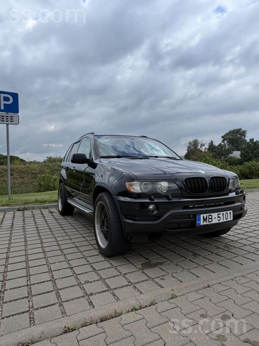 Melns BMW X5 2003 Daugavpils, ar dzinēja tilpumu 3.00 L un nobraukumu 307 tūkst. km par 5600 €, foto 1 vietnē AUTOMOTO.COM.LV