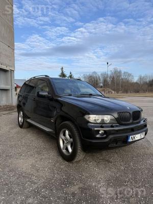 Black BMW X5 2003 in Valmiera, with an engine capacity of 3.00 L and mileage of 336 thousand km for 3500 €, photo  on AUTOMOTO.COM.LV