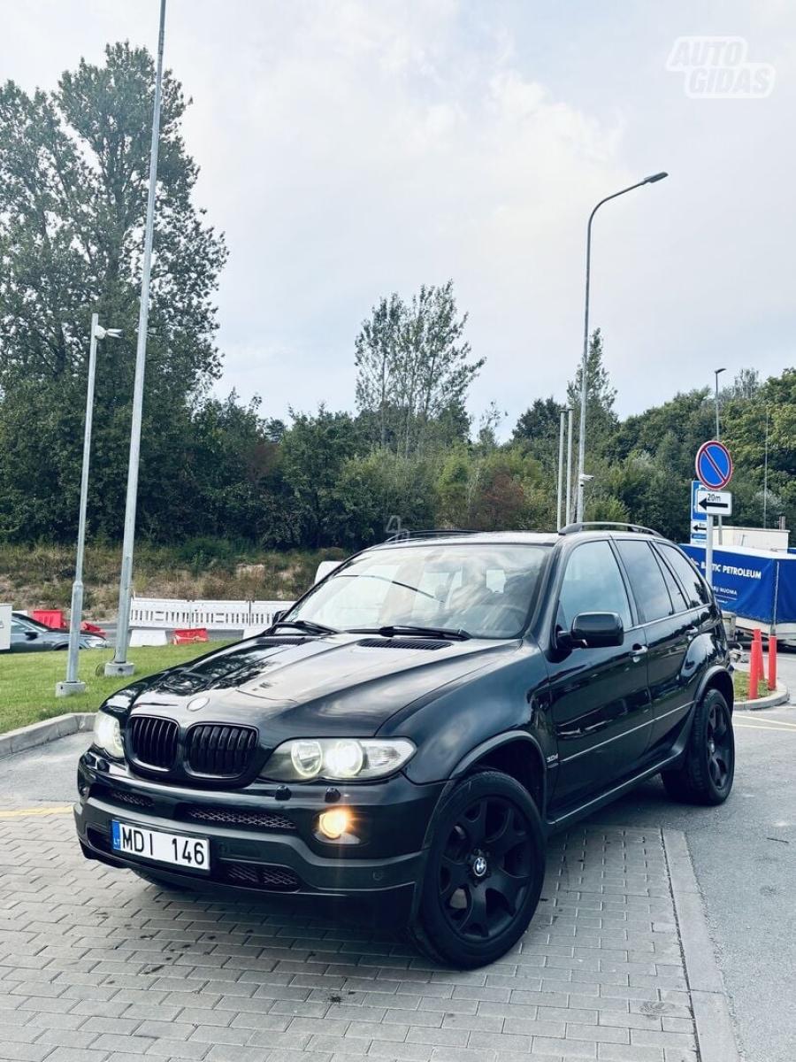 Black BMW X5 2003 in Vilnius, with an engine capacity of 3.00 L and mileage of 380 thousand km for 4899 €, photo 1 on AUTOMOTO.COM.LV