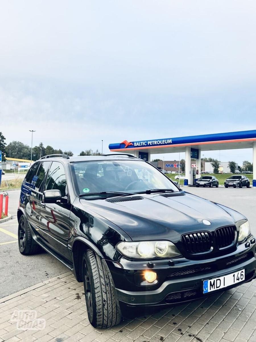 Black BMW X5 2003 in Vilnius, with an engine capacity of 3.00 L and mileage of 380 thousand km for 4899 €, photo 4 on AUTOMOTO.COM.LV