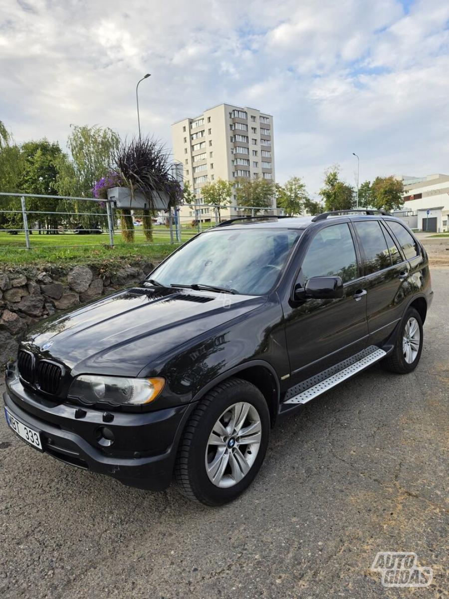 Black BMW X5 2003 in Vievis, with an engine capacity of 2.90 L and mileage of 232 thousand km for 4250 €, photo 1 on AUTOMOTO.COM.LV