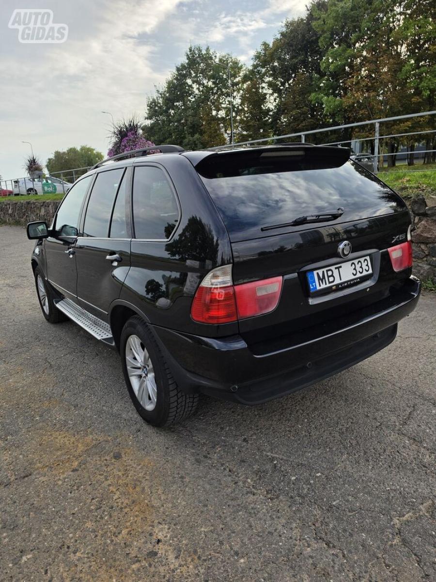Black BMW X5 2003 in Vievis, with an engine capacity of 2.90 L and mileage of 232 thousand km for 4250 €, photo 4 on AUTOMOTO.COM.LV