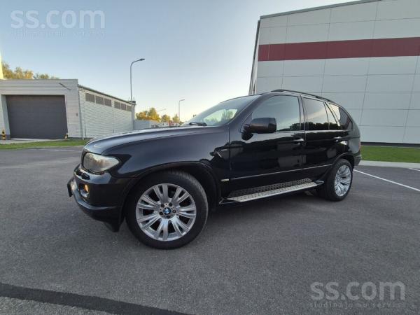 Black BMW X5 2004 in Bauska, with an engine capacity of 3.00 L and mileage of 332 thousand km for 4350 €, photo 2 on AUTOMOTO.COM.LV