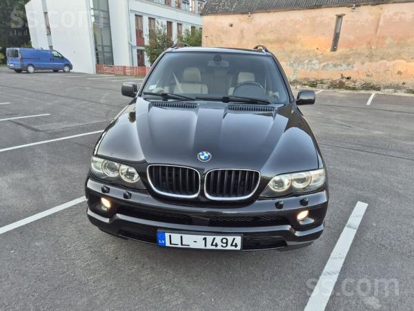 Black BMW X5 2004 in Bauska, with an engine capacity of 3.00 L and mileage of 332 thousand km for 4350 €, photo 4 on AUTOMOTO.COM.LV