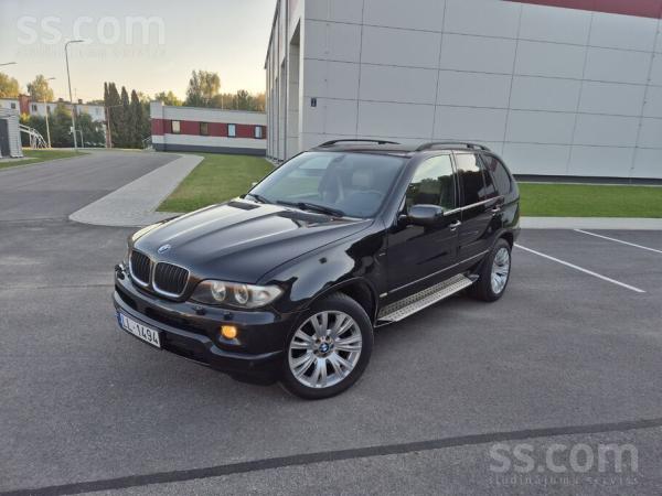 Black BMW X5 2004 in Bauska, with an engine capacity of 3.00 L and mileage of 332 thousand km for 4350 €, photo 7 on AUTOMOTO.COM.LV