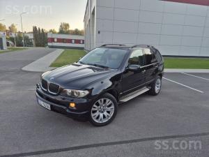 Black BMW X5 2004 in Bauska, with an engine capacity of 3.00 L and mileage of 332 thousand km for 4350 €, photo 7 on AUTOMOTO.COM.LV
