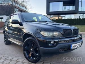 Black BMW X5 2004 in Riga, with an engine capacity of 3.00 L and mileage of 0 thousand km for 4790 €, photo  on AUTOMOTO.COM.LV