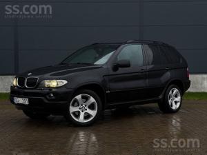 Black BMW X5 2004 in Riga, with an engine capacity of 3.00 L and mileage of 324 thousand km for 6450 €, photo  on AUTOMOTO.COM.LV