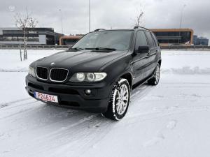 Black BMW X5 2004 in Vilnius, with an engine capacity of 2.99 L and mileage of 450 thousand km for 3600 €, photo  on AUTOMOTO.COM.LV