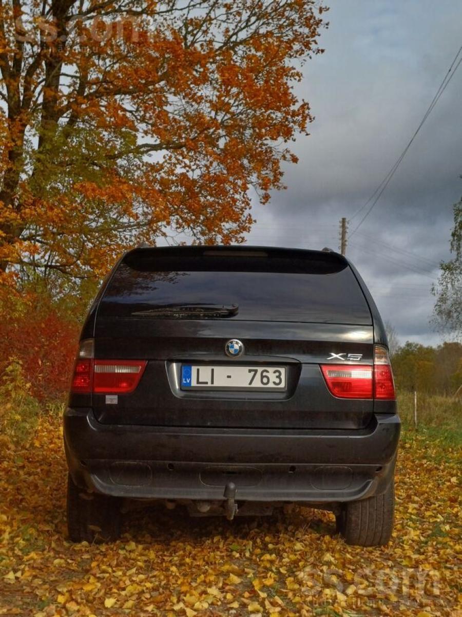 Black BMW X5 2004 in Rezekne, with an engine capacity of 3.00 L and mileage of 488 thousand km for 4000 €, photo 3 on AUTOMOTO.COM.LV