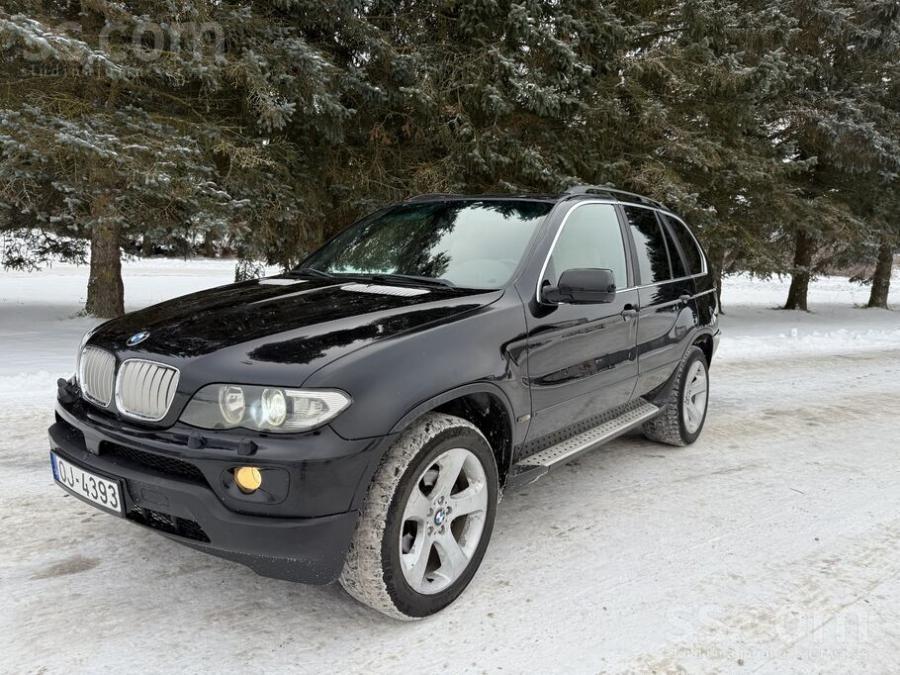 Black BMW X5 2004 in Riga, with an engine capacity of 3.00 L and mileage of 425 thousand km for 4500 €, photo 2 on AUTOMOTO.COM.LV