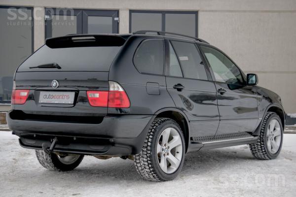 Black BMW X5 2004 in Tukums, with an engine capacity of 3.00 L and mileage of 399 thousand km for 5995 €, photo 4 on AUTOMOTO.COM.LV