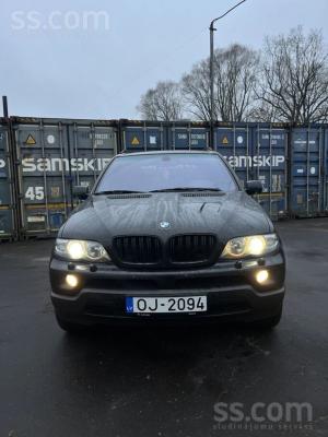 Black BMW X5 2004 in Riga, with an engine capacity of 3.00 L and mileage of 324 thousand km for 5950 €, photo  on AUTOMOTO.COM.LV