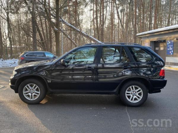 Black BMW X5 2004 in Riga, with an engine capacity of 3.00 L and mileage of 0 thousand km for 5499 €, photo 2 on AUTOMOTO.COM.LV