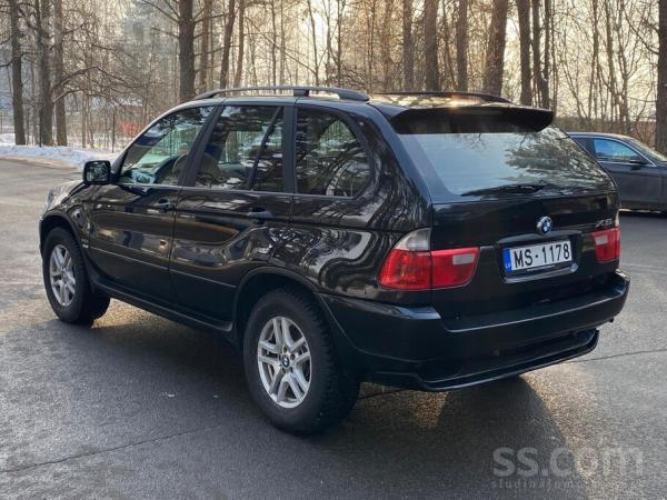 Black BMW X5 2004 in Riga, with an engine capacity of 3.00 L and mileage of 0 thousand km for 5499 €, photo 3 on AUTOMOTO.COM.LV