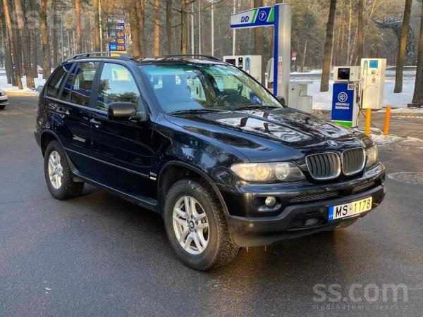 Black BMW X5 2004 in Riga, with an engine capacity of 3.00 L and mileage of 0 thousand km for 5499 €, photo 7 on AUTOMOTO.COM.LV