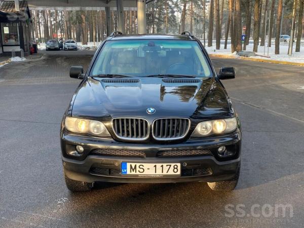 Black BMW X5 2004 in Riga, with an engine capacity of 3.00 L and mileage of 0 thousand km for 5499 €, photo 8 on AUTOMOTO.COM.LV