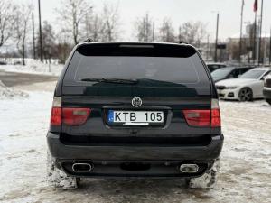 Black BMW X5 2004 in Vilnius, with an engine capacity of 2.99 L and mileage of 321 thousand km for 4950 €, photo 6 on AUTOMOTO.COM.LV