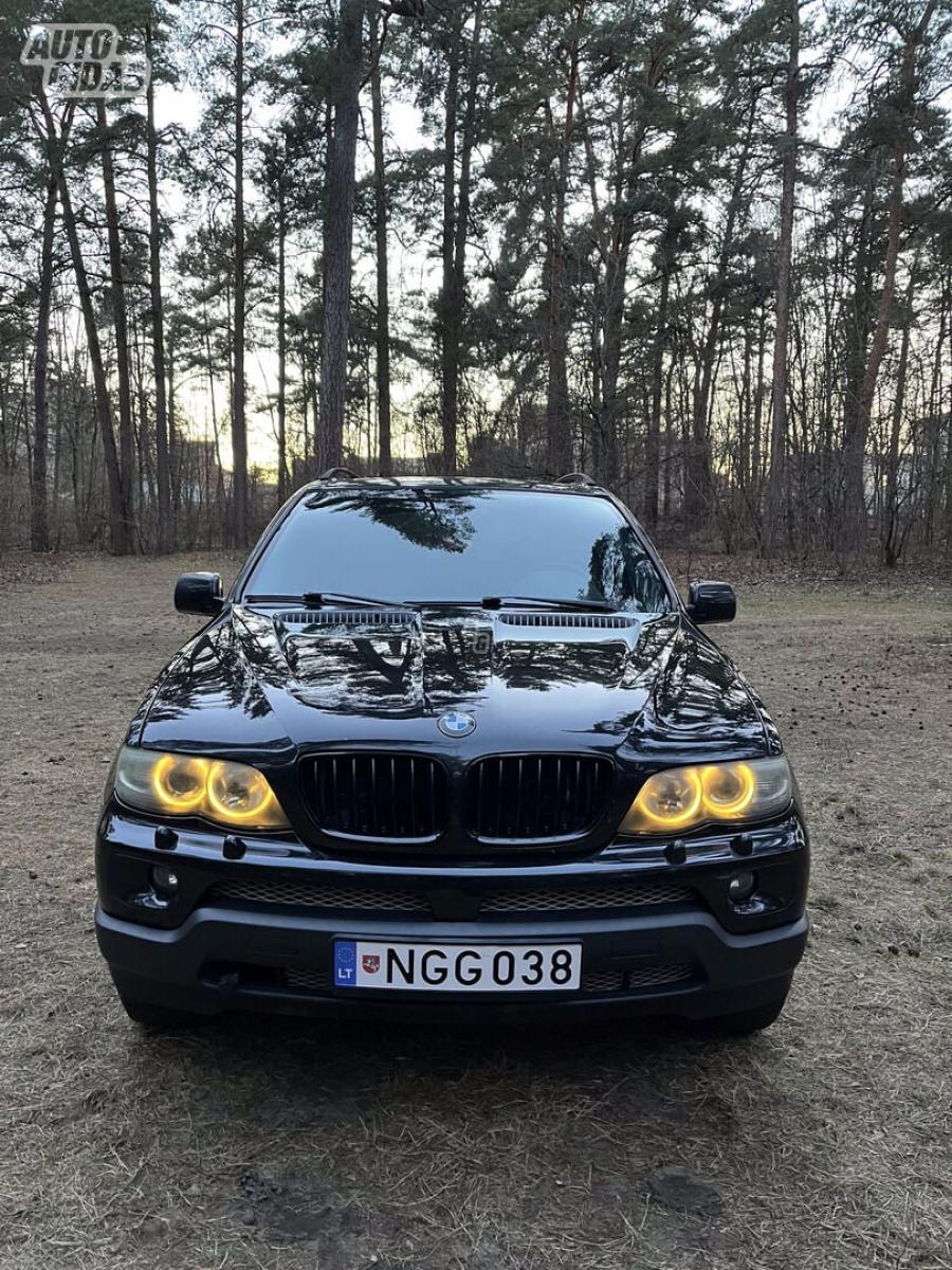 Black BMW X5 2004 in Vilnius, with an engine capacity of 3.00 L and mileage of 278 thousand km for 3790 €, photo 1 on AUTOMOTO.COM.LV