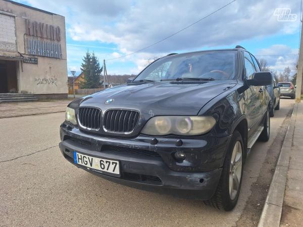 Black BMW X5 2004 in Ignalina, with an engine capacity of 3.00 L and mileage of 420 thousand km for 2650 €, photo 1 on AUTOMOTO.COM.LV