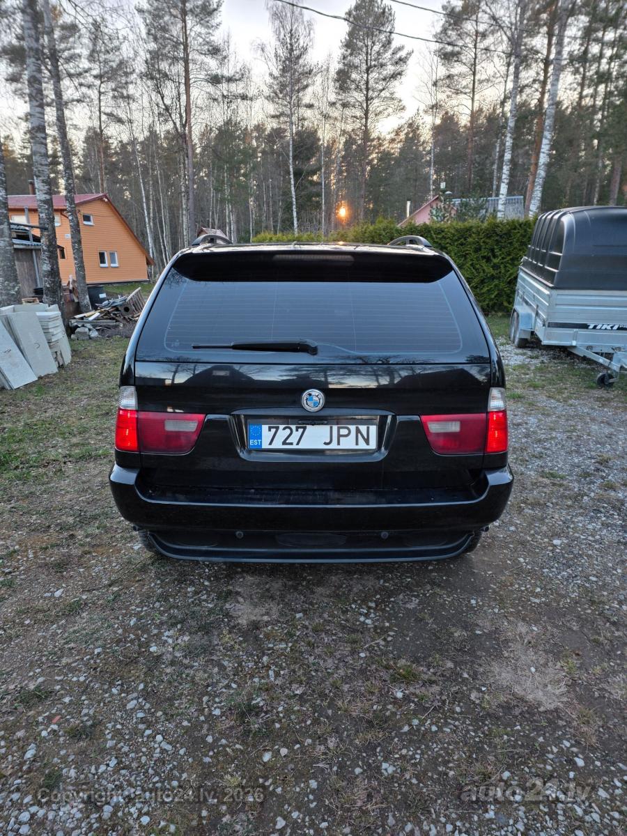 Black BMW X5 2004 in Narva, with an engine capacity of 3.00 L and mileage of 371 thousand km for 5500 €, photo 5 on AUTOMOTO.COM.LV