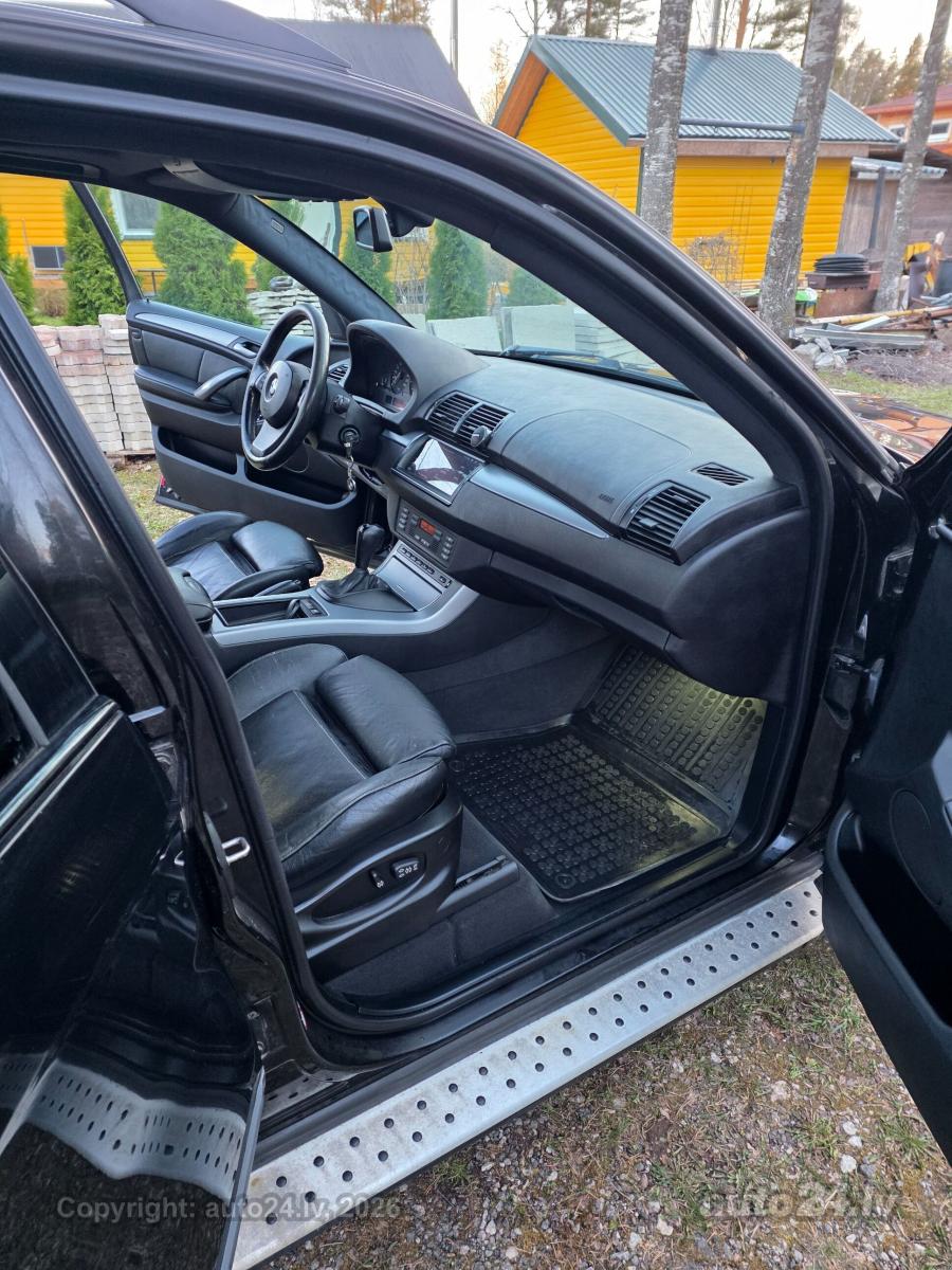 Black BMW X5 2004 in Narva, with an engine capacity of 3.00 L and mileage of 371 thousand km for 5500 €, photo 7 on AUTOMOTO.COM.LV