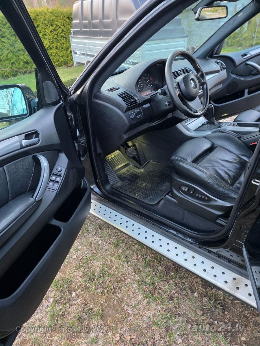 Black BMW X5 2004 in Narva, with an engine capacity of 3.00 L and mileage of 371 thousand km for 5500 €, photo 12 on AUTOMOTO.COM.LV
