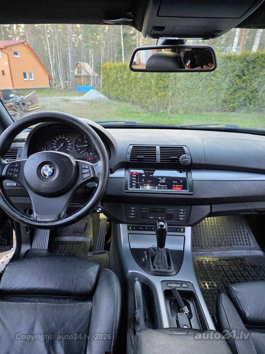 Black BMW X5 2004 in Narva, with an engine capacity of 3.00 L and mileage of 371 thousand km for 5500 €, photo 13 on AUTOMOTO.COM.LV