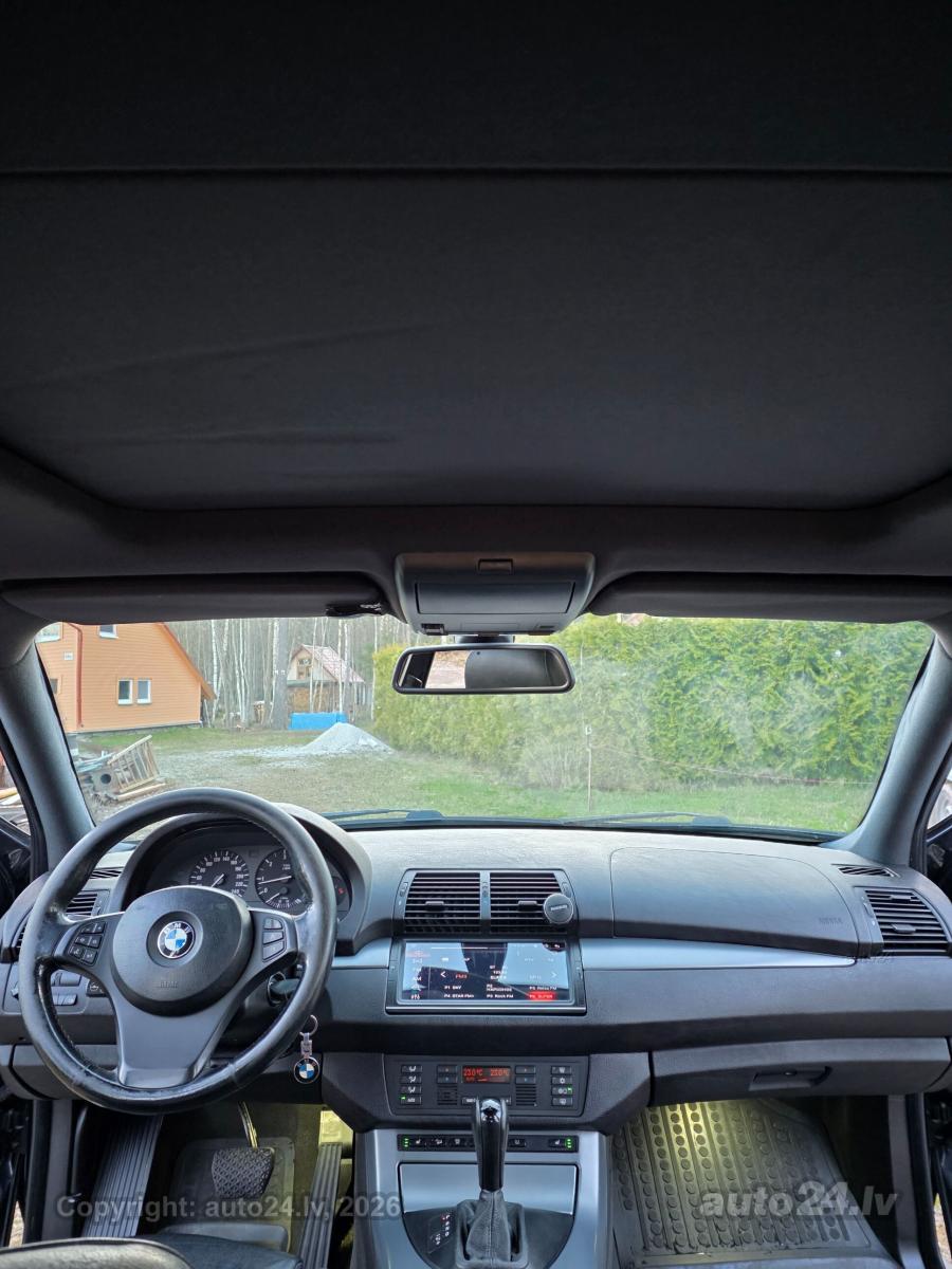 Black BMW X5 2004 in Narva, with an engine capacity of 3.00 L and mileage of 371 thousand km for 5500 €, photo 14 on AUTOMOTO.COM.LV