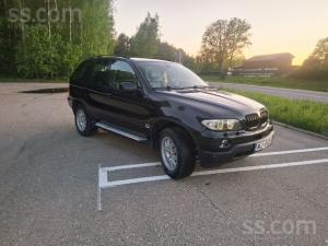 Black BMW X5 2004 in Valmiera, with an engine capacity of 3.00 L and mileage of 363 thousand km for 3900 €, photo  on AUTOMOTO.COM.LV