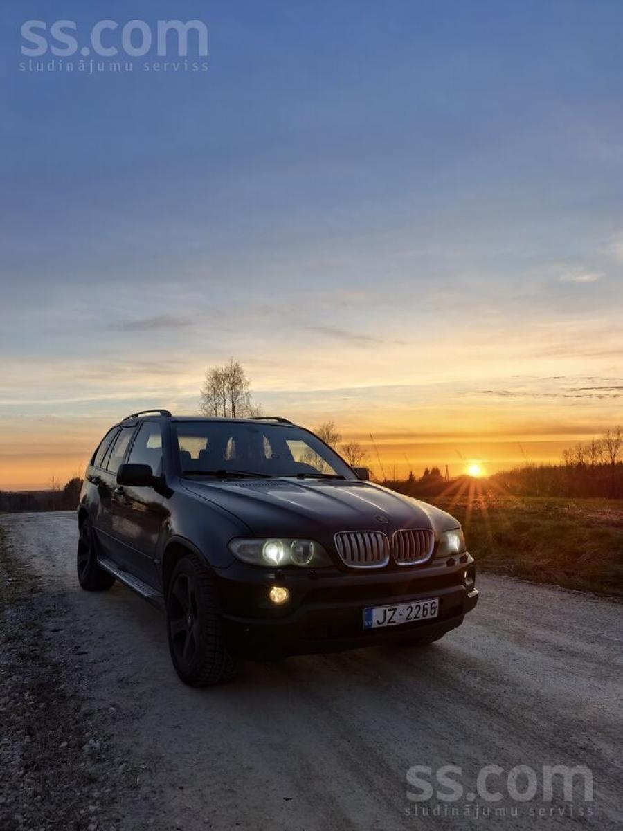 Black BMW X5 2004 in Rezekne, with an engine capacity of 3.00 L and mileage of 360 thousand km for 4000 €, photo 1 on AUTOMOTO.COM.LV