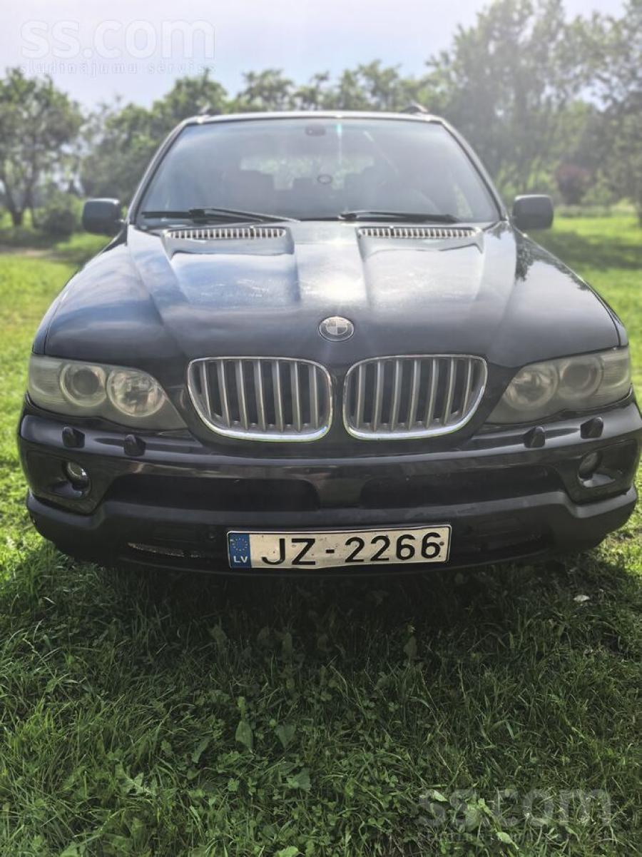 Black BMW X5 2004 in Rezekne, with an engine capacity of 3.00 L and mileage of 360 thousand km for 4000 €, photo 6 on AUTOMOTO.COM.LV