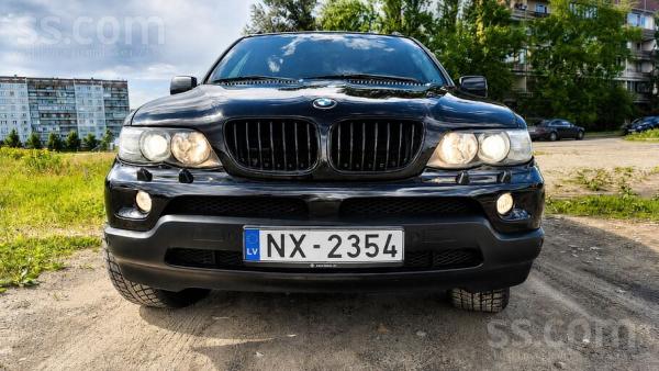 Melns BMW X5 2004 Rīga, ar dzinēja tilpumu 3.00 L un nobraukumu 286 tūkst. km par 4550 €, foto 1 vietnē AUTOMOTO.COM.LV