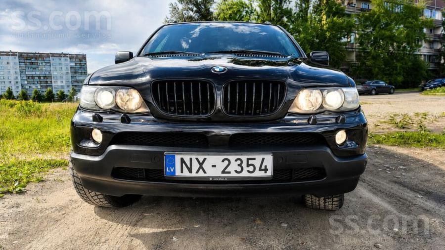 Melns BMW X5 2004 Rīga, ar dzinēja tilpumu 3.00 L un nobraukumu 286 tūkst. km par 4550 €, foto 1 vietnē AUTOMOTO.COM.LV