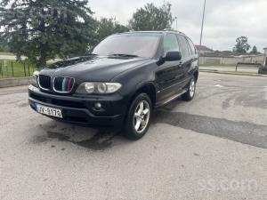 Black BMW X5 2004 in Bauska, with an engine capacity of 3.00 L and mileage of 526 thousand km for 3050 €, photo  on AUTOMOTO.COM.LV