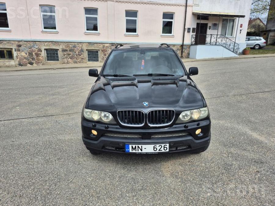 Melns BMW X5 2004 Limbaži, ar dzinēja tilpumu 3.00 L un nobraukumu 370 tūkst. km par 3100 €, foto 1 vietnē AUTOMOTO.COM.LV