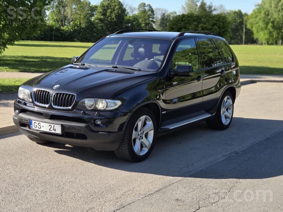 Melns BMW X5 2004 Rīga, ar dzinēja tilpumu 3.00 L un nobraukumu 376 tūkst. km par 6250 €, foto 1 vietnē AUTOMOTO.COM.LV
