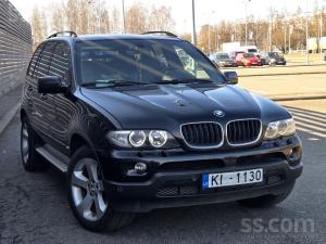Black BMW X5 2004 in Riga, with an engine capacity of 3.00 L and mileage of 368 thousand km for 4990 €, photo  on AUTOMOTO.COM.LV