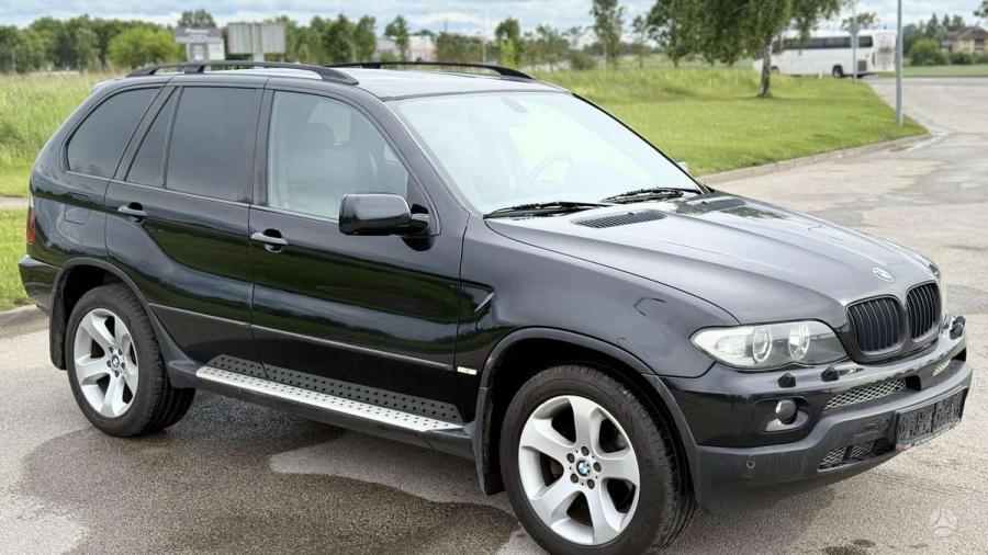 Black BMW X5 2004 in Panevezys, with an engine capacity of 2.99 L and mileage of 360 thousand km for 4500 €, photo 4 on AUTOMOTO.COM.LV