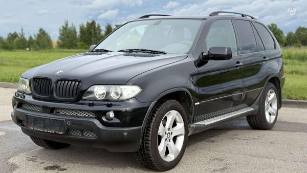 Black BMW X5 2004 in Panevezys, with an engine capacity of 2.99 L and mileage of 360 thousand km for 4500 €, photo 5 on AUTOMOTO.COM.LV