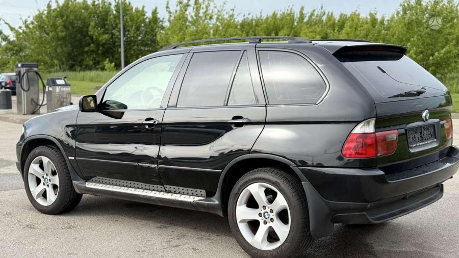 Black BMW X5 2004 in Panevezys, with an engine capacity of 2.99 L and mileage of 360 thousand km for 4500 €, photo 7 on AUTOMOTO.COM.LV