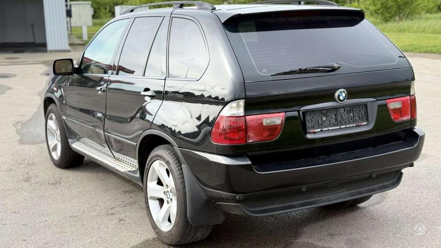Black BMW X5 2004 in Panevezys, with an engine capacity of 2.99 L and mileage of 360 thousand km for 4500 €, photo 8 on AUTOMOTO.COM.LV