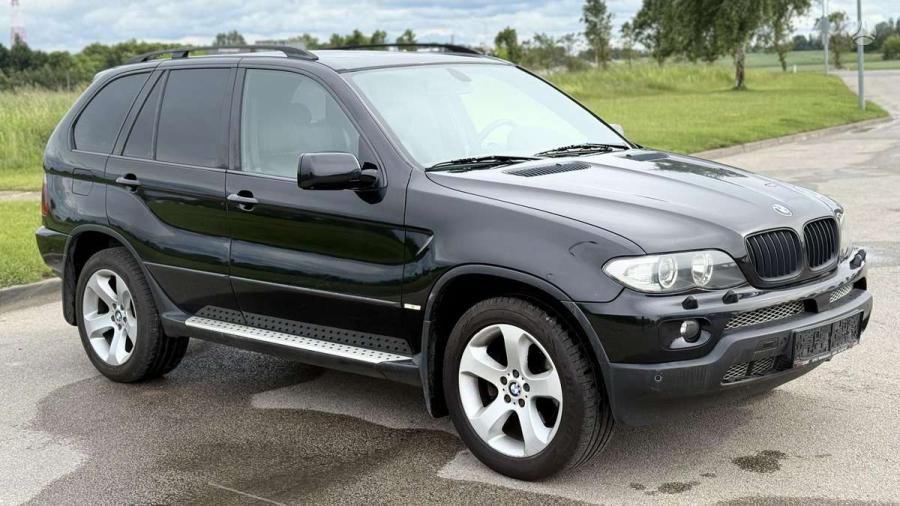Black BMW X5 2004 in Panevezys, with an engine capacity of 2.99 L and mileage of 360 thousand km for 4500 €, photo 12 on AUTOMOTO.COM.LV