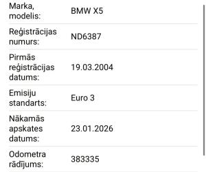 Black BMW X5 2004 in Riga, with an engine capacity of 3.00 L and mileage of 383 thousand km for 4990 €, photo 32 on AUTOMOTO.COM.LV