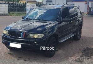 Black BMW X5 2004 in Jelgava, with an engine capacity of 3.00 L and mileage of 333 thousand km for 4300 €, photo 3 on AUTOMOTO.COM.LV