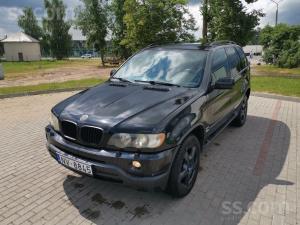 Черный БМВ Х5 2004 в Резекне, объемом двигателя 3.00 л и пробегом 398 тыс. км за 2150 €, фото  на AUTOMOTO.COM.LV